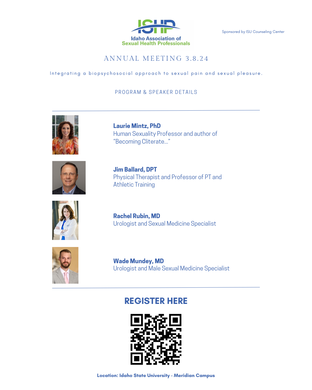 ISHP Annual Meeting 2024 - Idaho Association of Sexual Health Professionals